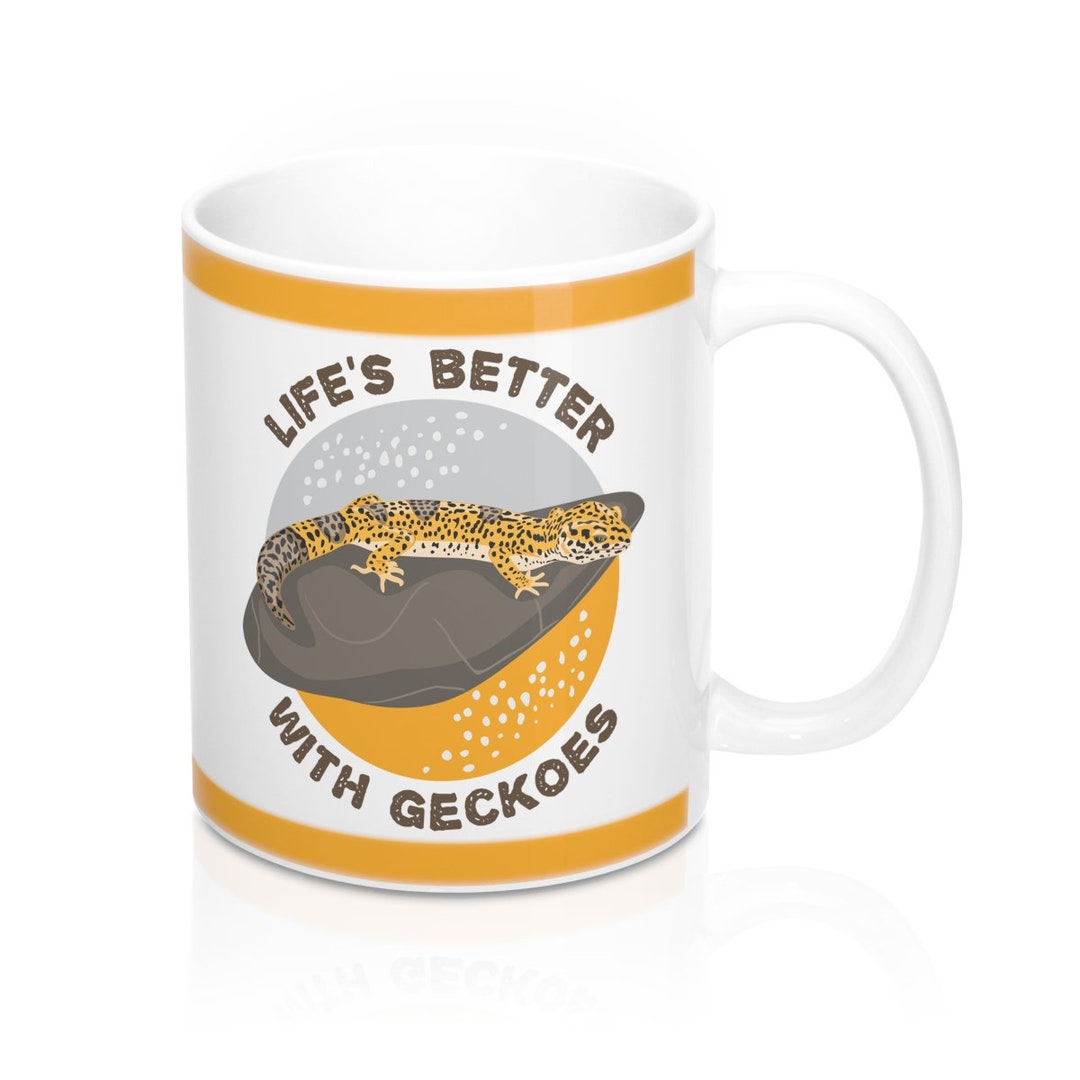 Leopard Gecko Mug, Can Be Personalized, Custom Mug, Add Name on Mug ...