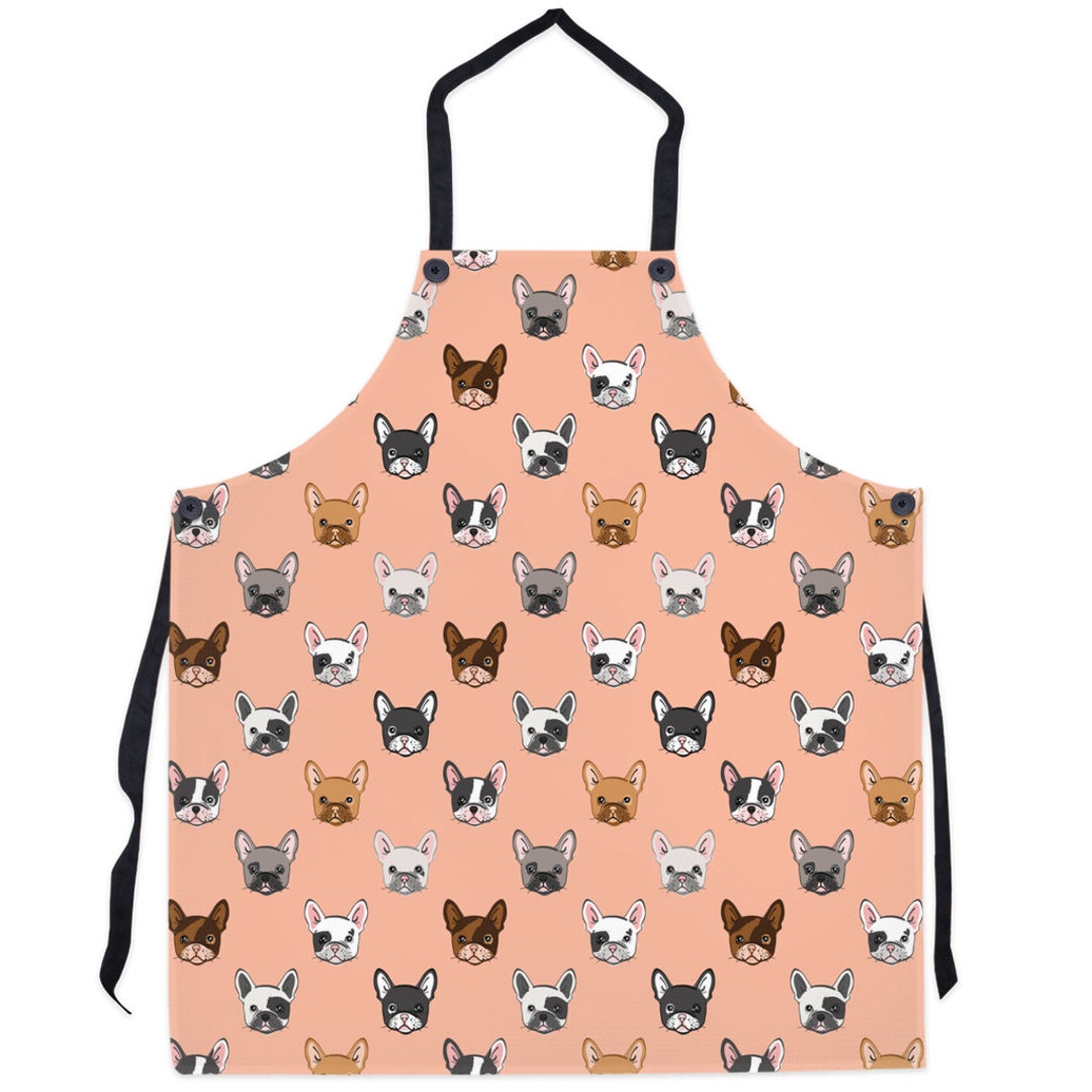French Bulldog Pattern Apron - Dog Owner Gift - French Bulldog Gifts ...