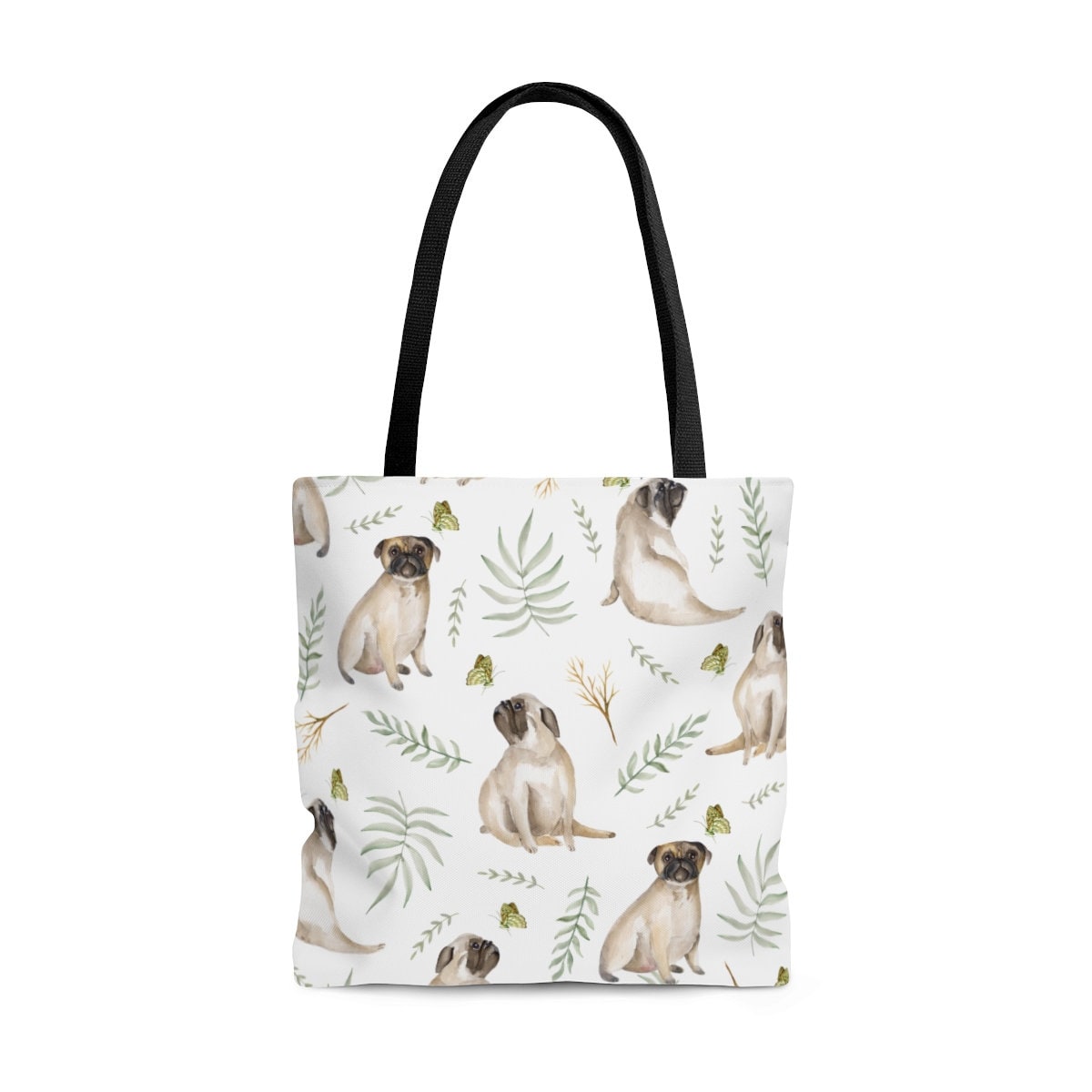 Pug Lovers Tote Bag Pug Gift Dog Owner Gift Beach Bag | Etsy