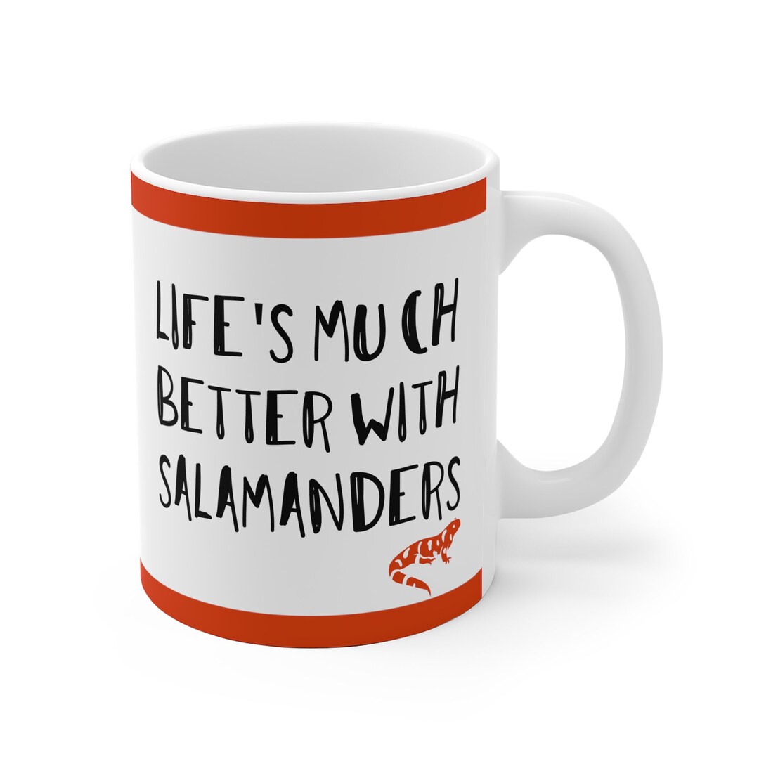 Salamander Lover Mug, Can Be Personalized, Salamander Owner Gift, Tiger ...