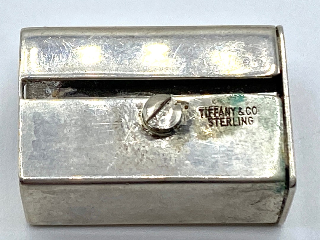 Rare Tiffany & Co. Sterling Silver Pencil Sharpener W/ Pouch 18.9gm MC1584 - Etsy