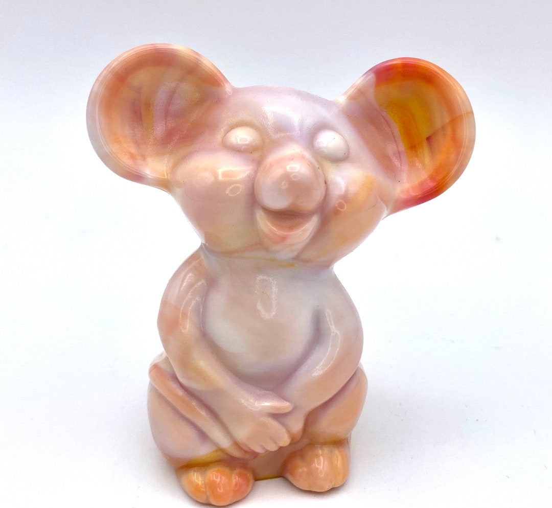 Rare Fenton Red Slay Mouse Iridized Limited Edition NFGS Club - Etsy