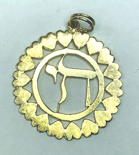 Hebrew Chai Life Symbol Gold Tone Vintage Tie Tack La… - Gem
