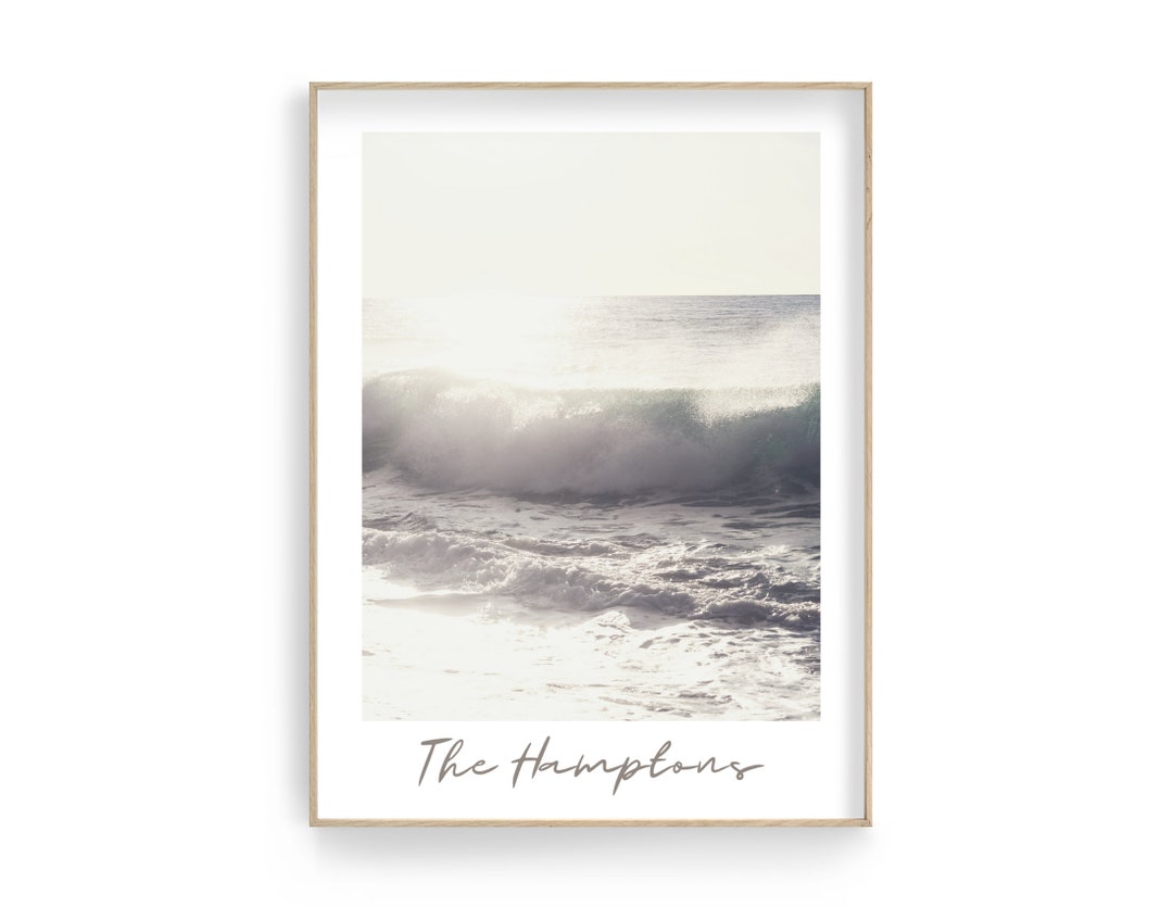 The Hamptons Poster | Wave | Beach | Sea | Beach Life | Maritime ...