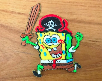 Spongebob patch | Etsy