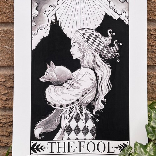 The Fool Print of Original Tarot Art Illustration A4 | Etsy