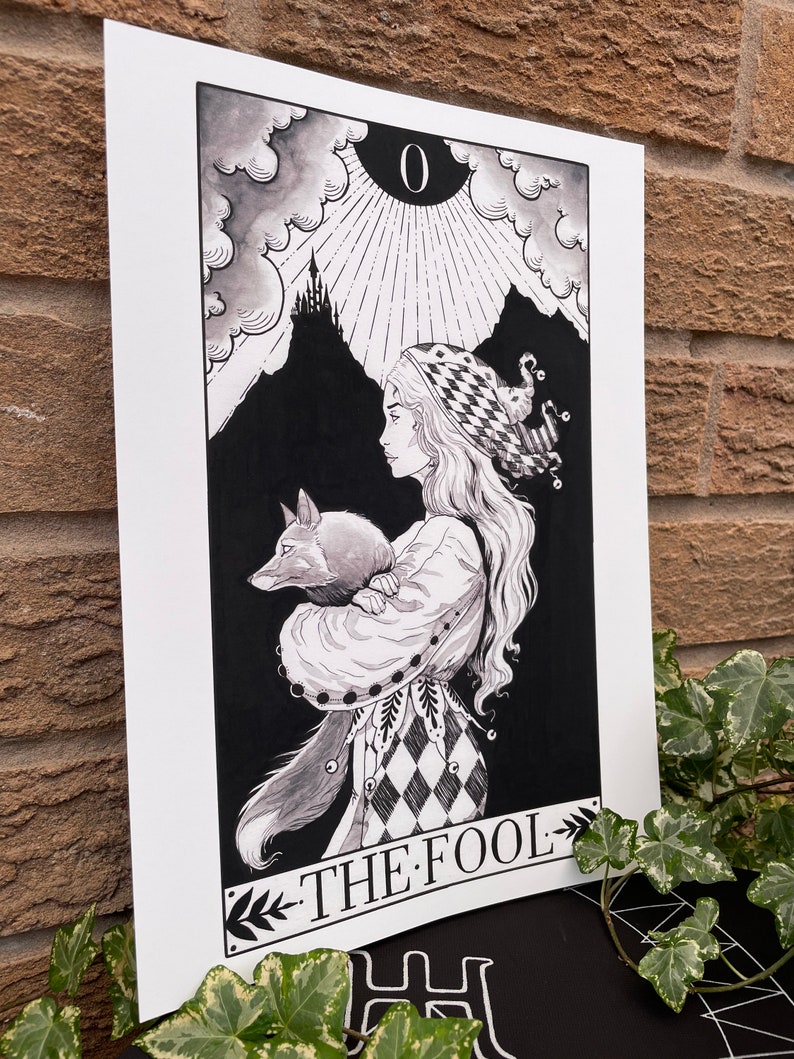 The Fool, Print of Original Tarot Art Illustration, A4 - Etsy