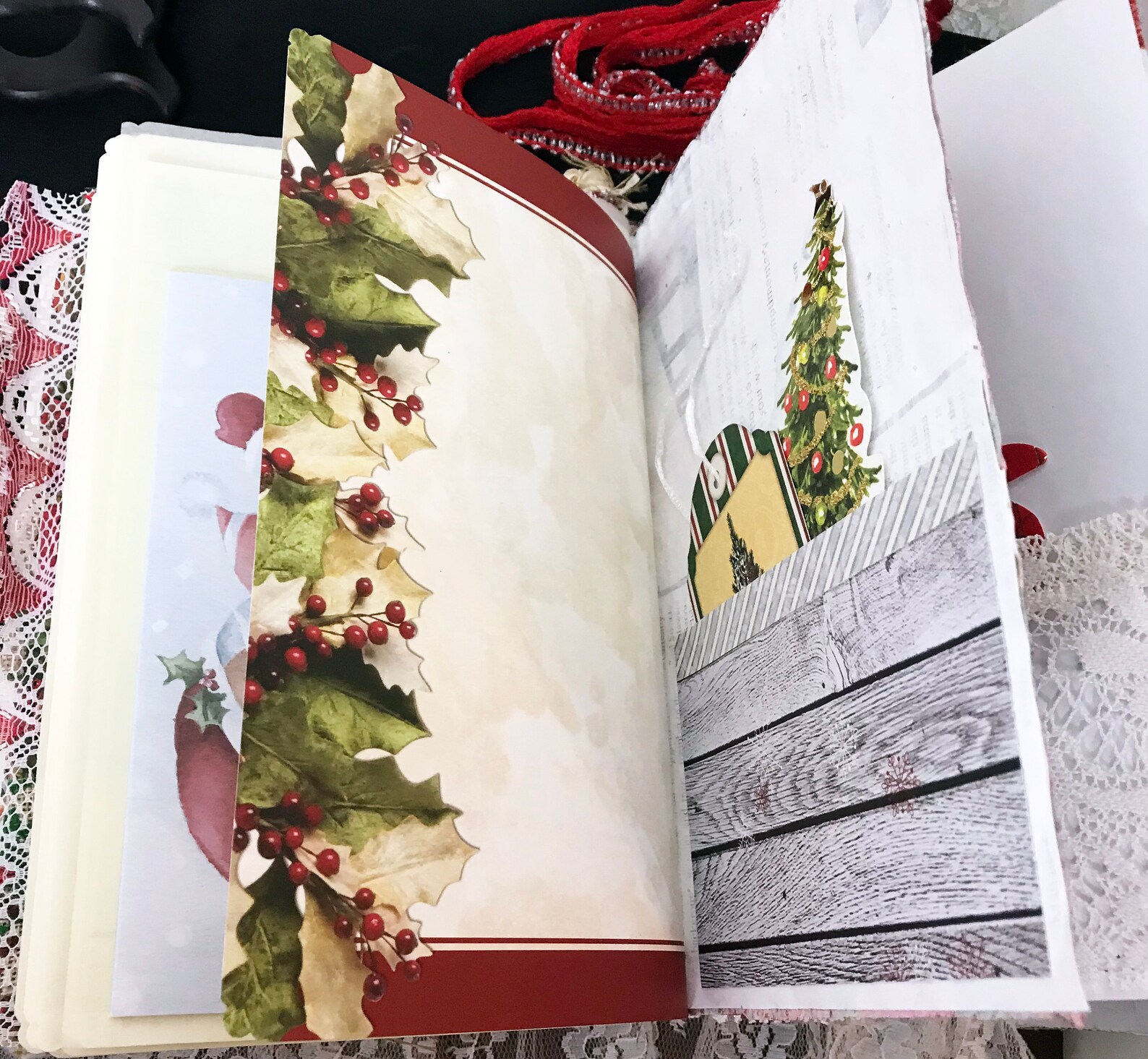 Soft Cover Christmas Junk Journal - 9" X 6" X 1.5" - 60+ Pages ...