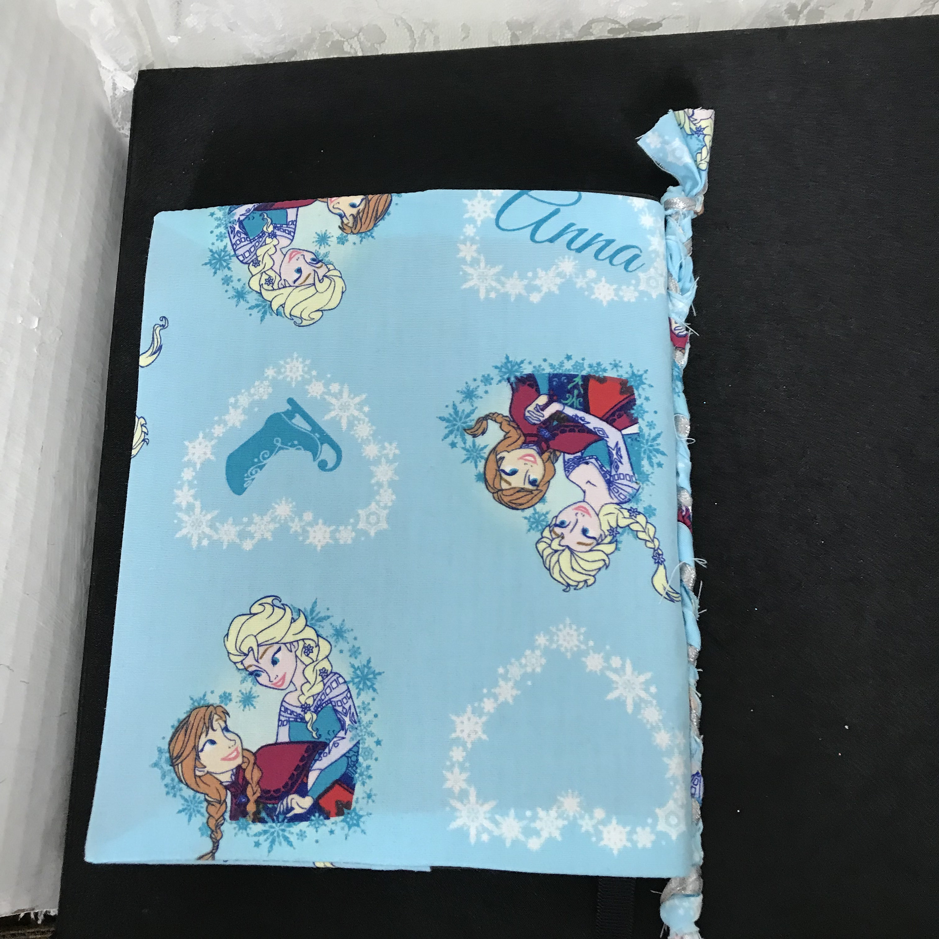 Disney Frozen Elsa Fabric Covered Journal 144 Ruled Pages 7 7/8 Tall X ...