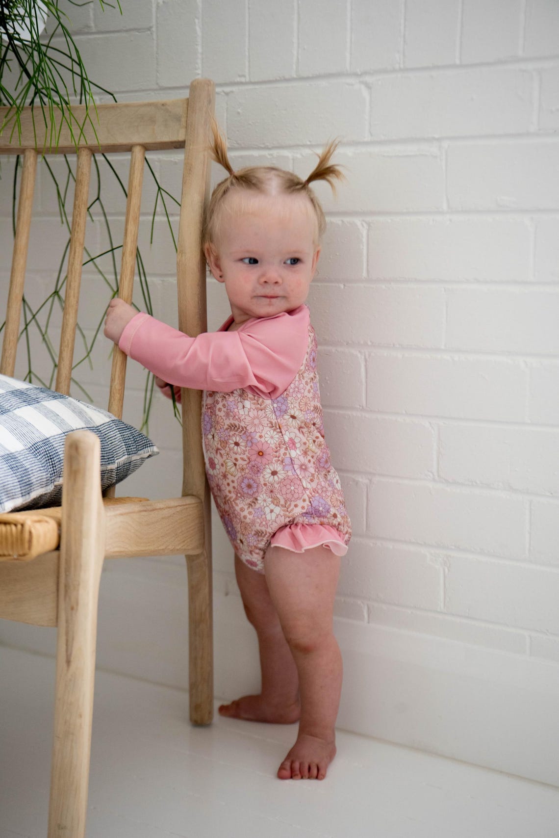 Blossom Kids Swimmers | Floral Long Sleeve Rashie | SPF30 | Sizes 0–6 ...