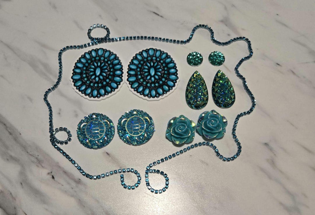 Beading Set, Cab Set, Flatback Cabs, Acrylic Cabs, Beading Supplies ...