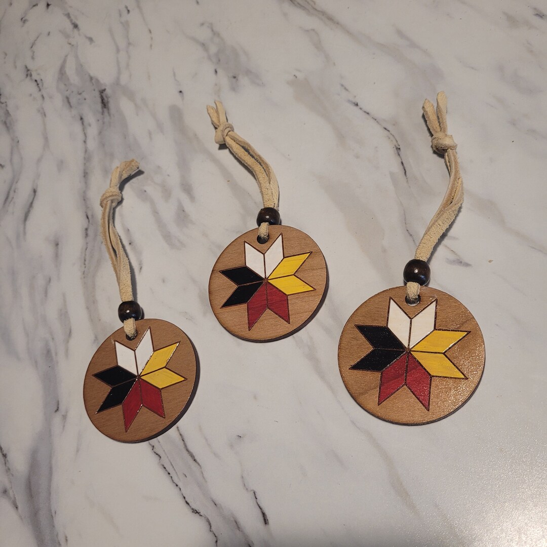 8 Point Star Ornament, Wooden Ornament, Teachers Gift, Christmas Tree ...