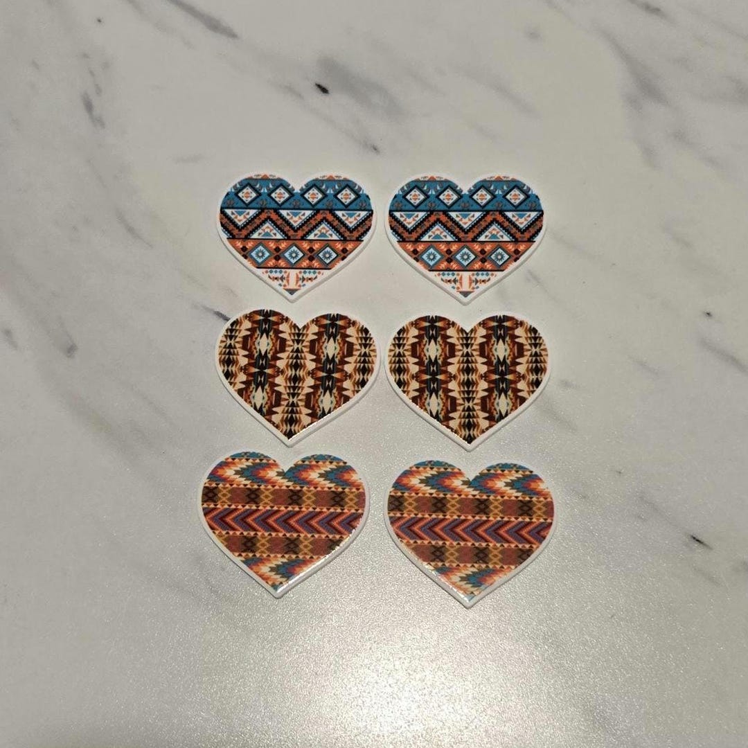 Beading Set, Beading Cabs, Aztec Print, Flat Back Cabochons ...