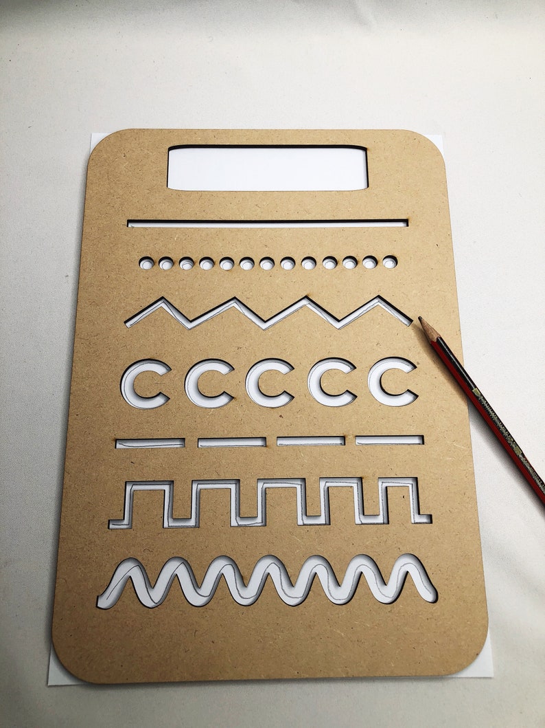 Pre Writing Patterns Board Montessori Learning Learn to - Etsy Australia