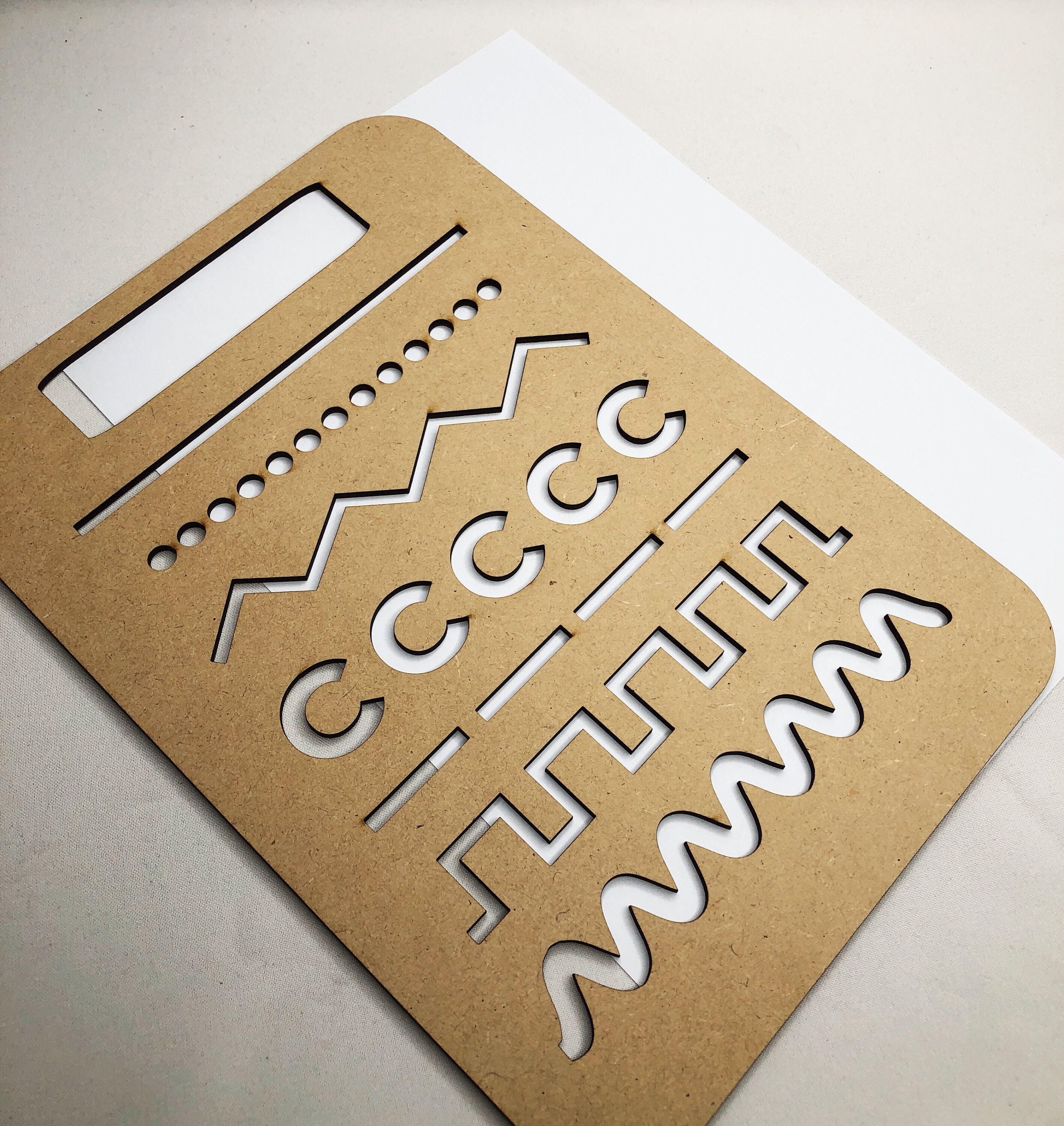 Pre Writing Patterns Board Montessori Learning Learn to - Etsy