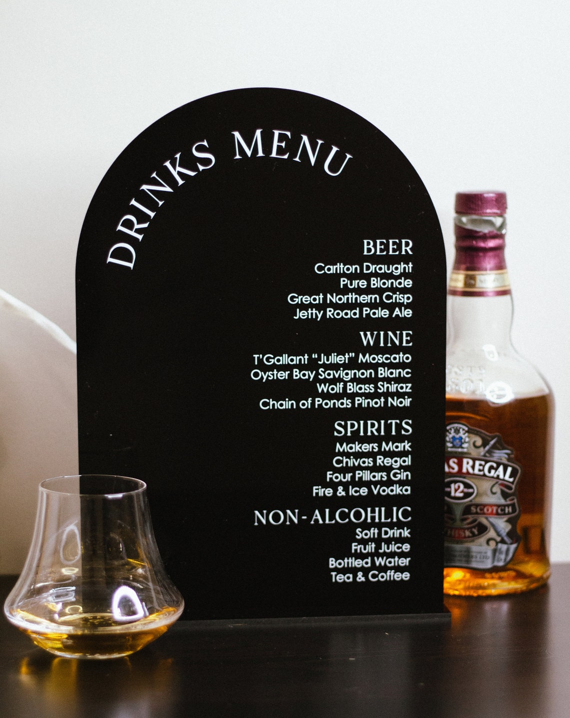 Acrylic Bar Menu Arch Bar Menu Custom Drinks Menu Bar - Etsy Australia