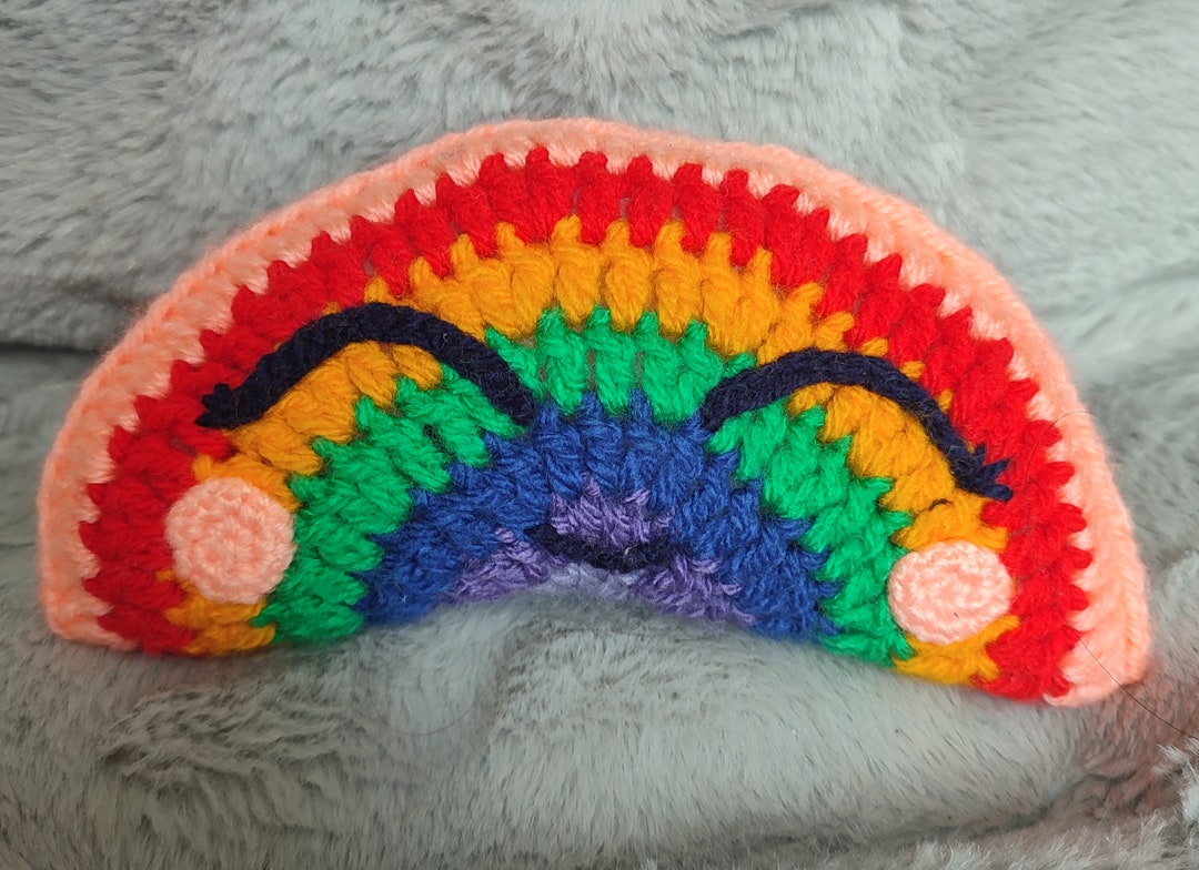 Crochet Smiley Rainbow Buddy - Etsy