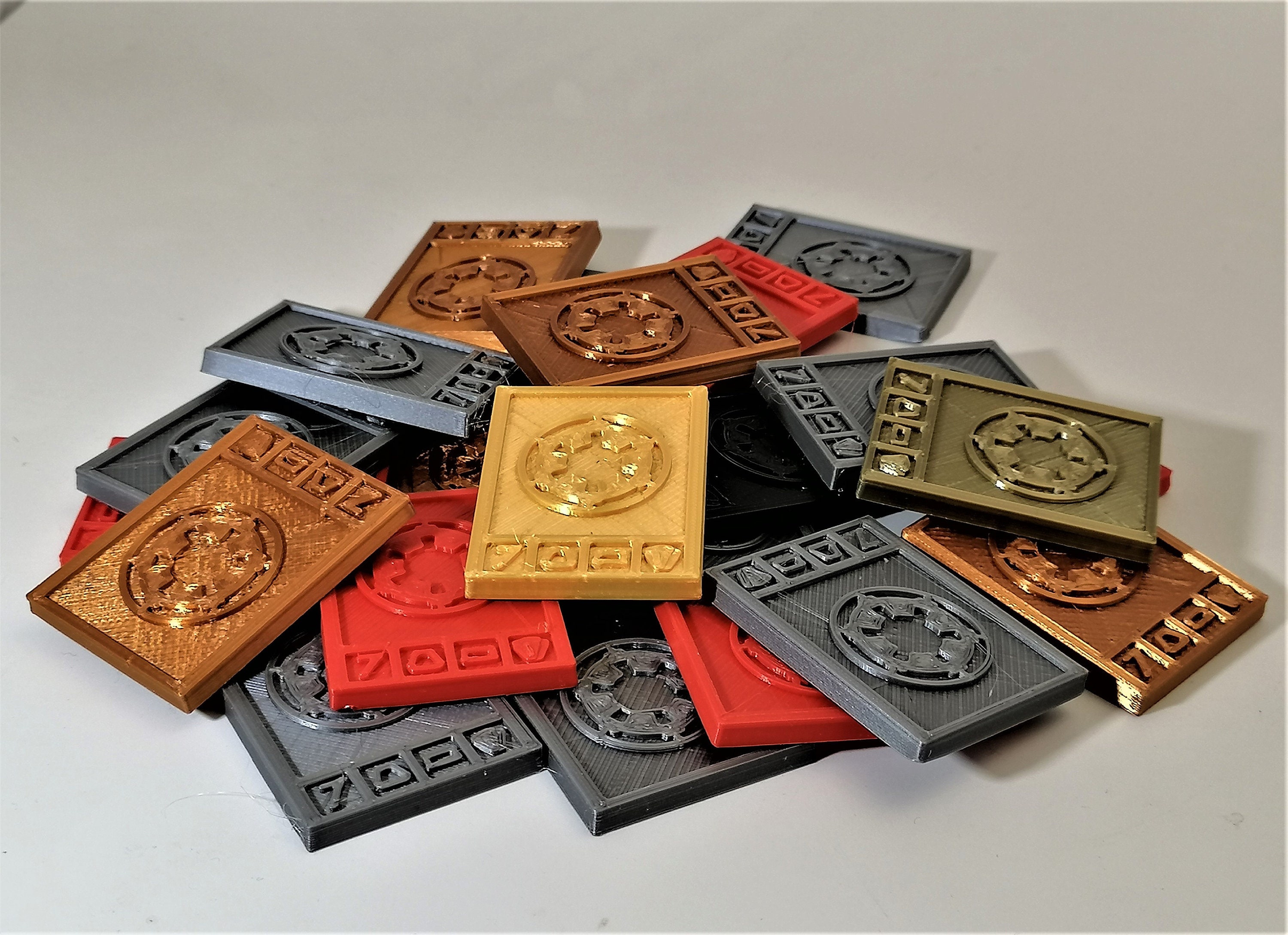 IMPERIAL CREDITS pack of 6 or 12 Film Prop 3D Printed - Etsy UK