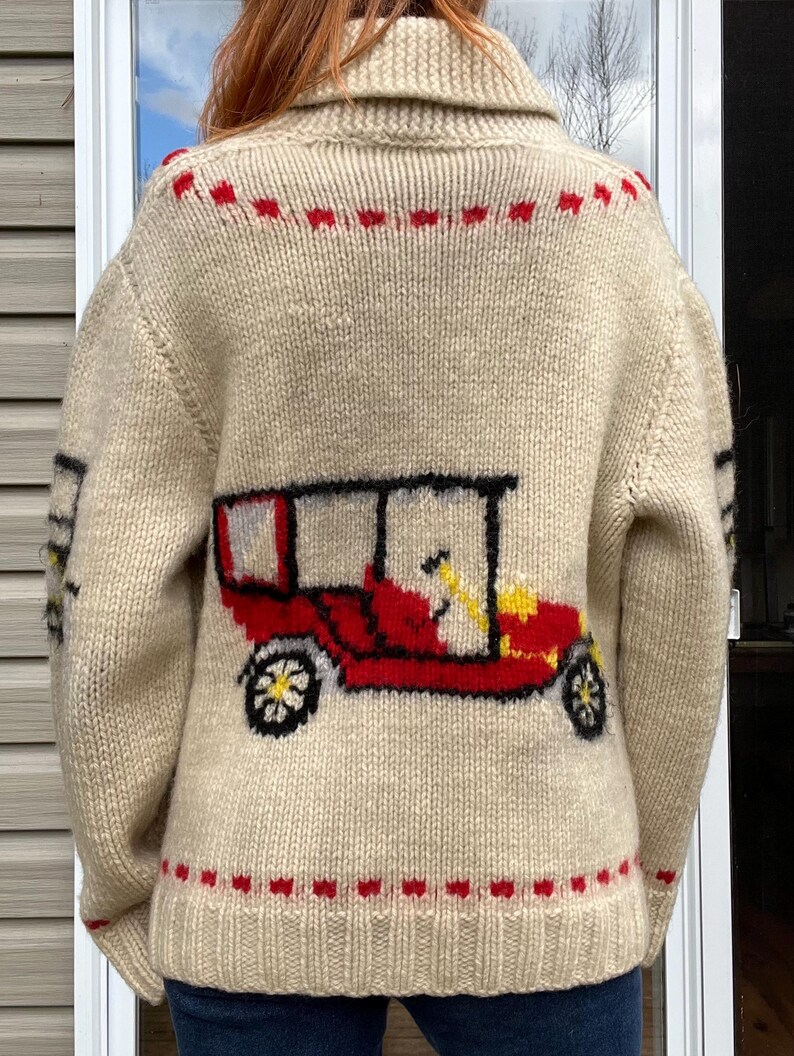 1960's Hand-knit Curling Sweater - Etsy