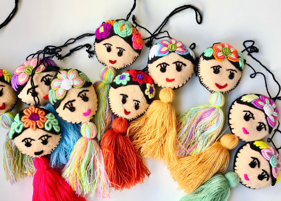 Frida Felt ornament Mexican handicrafts Home Decor | Etsy