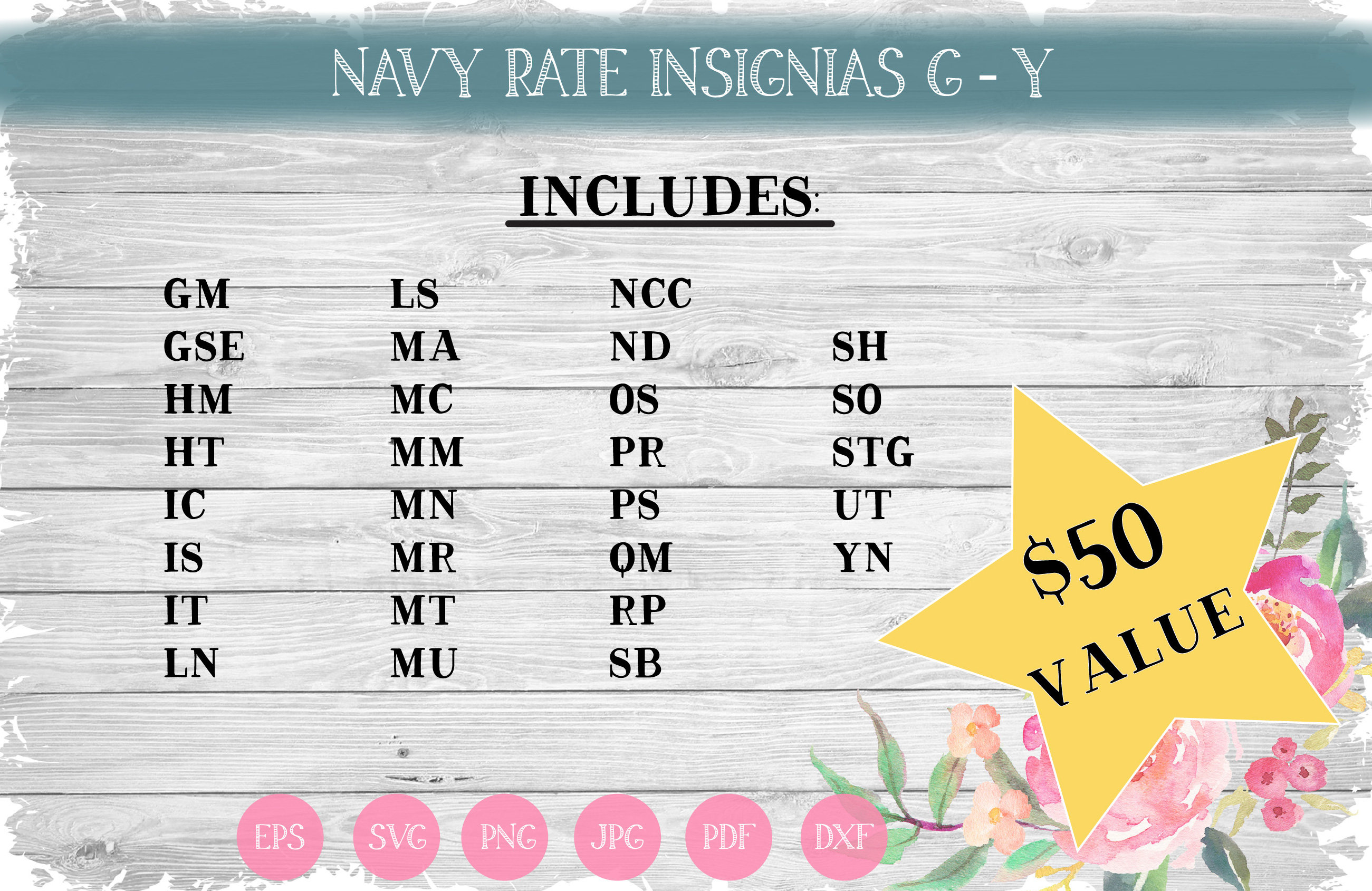 Navy Rate Insignias G-Y - Etsy
