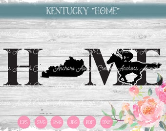 Kentucky Home Svg/ KY Home Sign Svg/ Kentucky State Svg/ Kentucky State ...