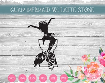 Guam Latte Stone Design, Guam Island Png, Latte Stone Digital File ...