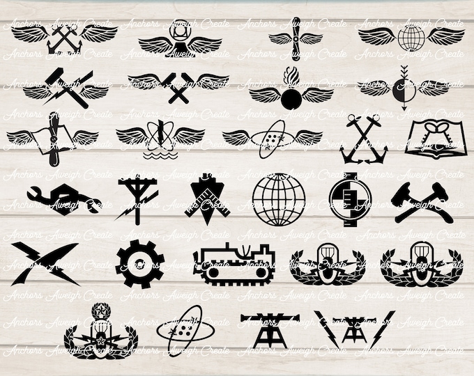 US Navy AZ Aviation Maintenance Administration Rating Insignia Files ...