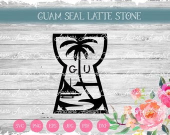 Digital Download Chamorro Latte Stone 1 Guam Polynesian Tribal Graphics ...