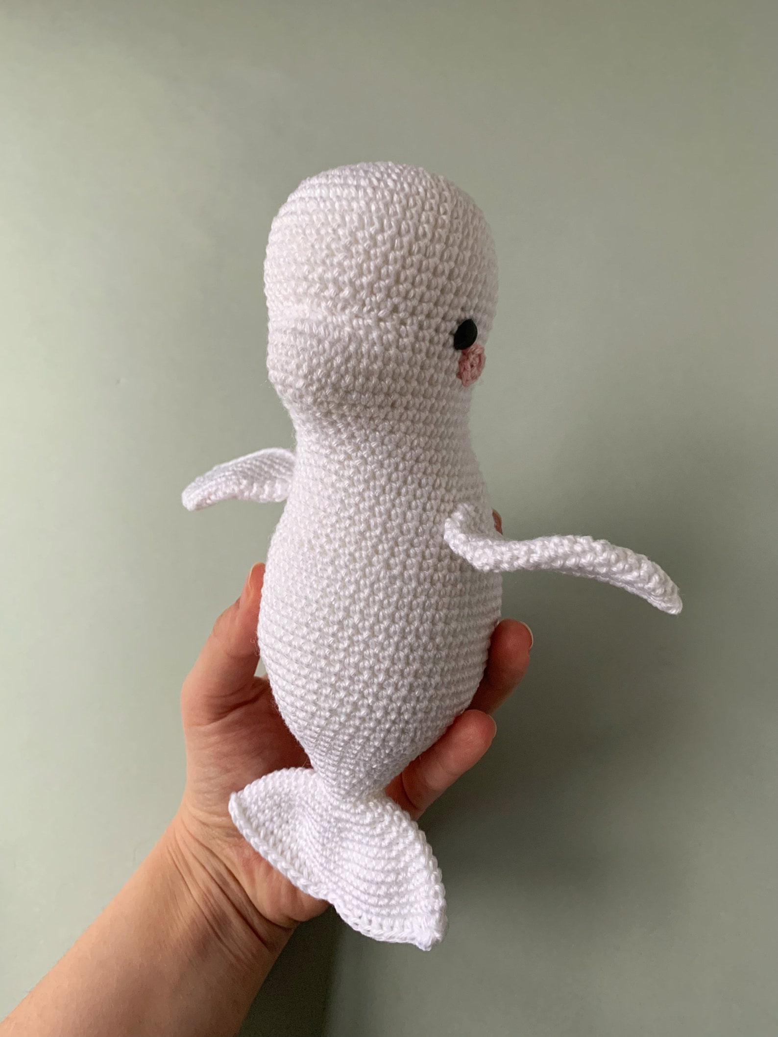 Beluga Whale Amigurumi Crochet Pattern – Bubbles, English (PDF Pattern ...
