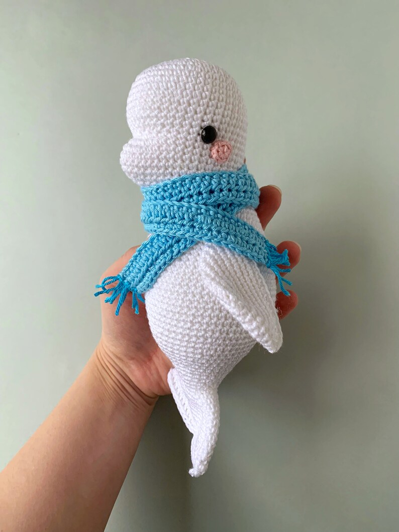Beluga Whale Amigurumi Crochet Pattern – Bubbles, English (PDF Pattern ...