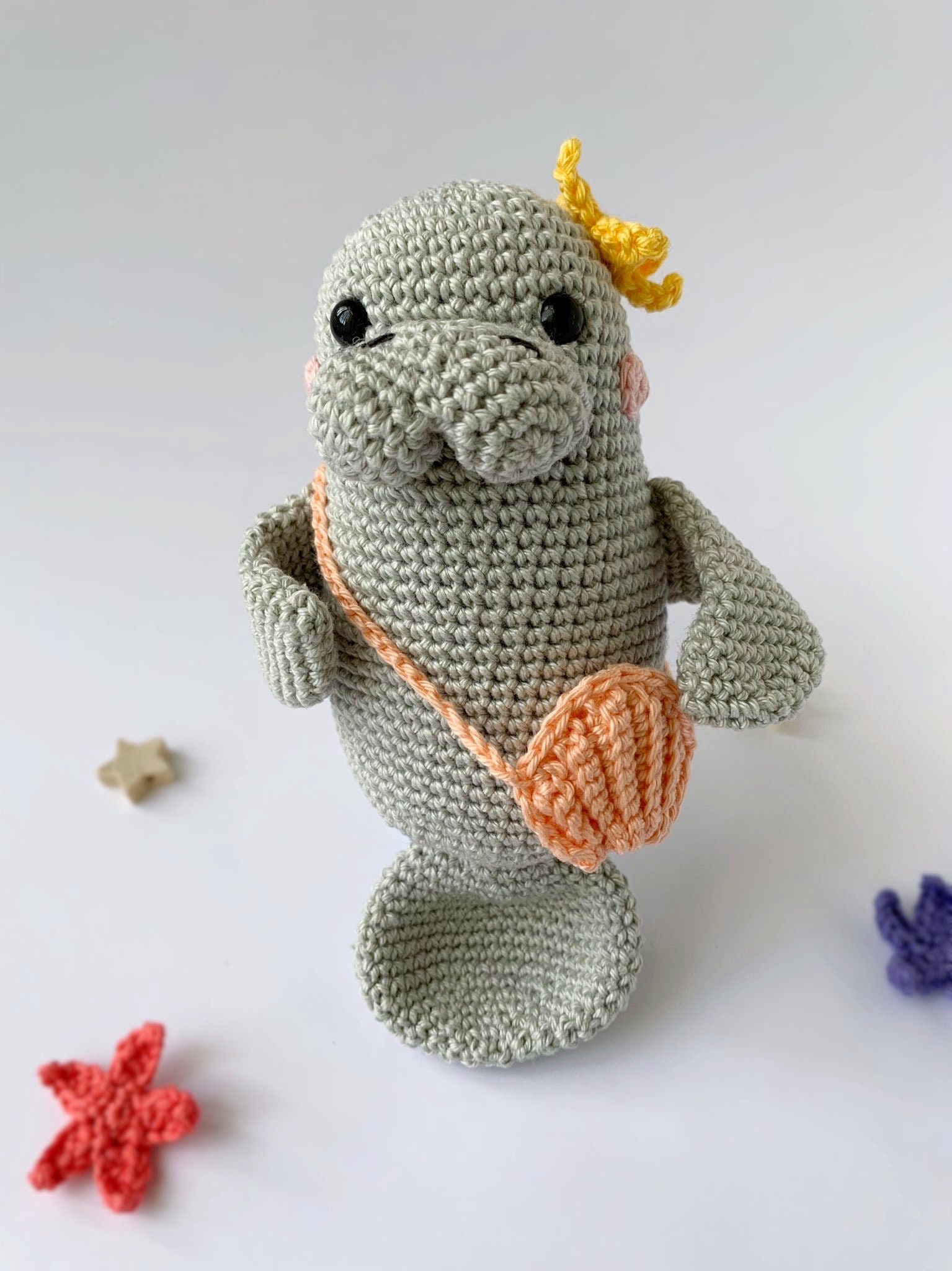 Manatee Amigurumi Crochet Pattern Crochet Manatee Amigurumi Manatee ...