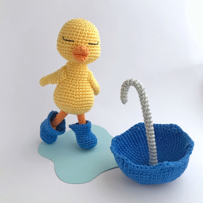 Duck Amigurumi Häkelanleitung, Crochet Duckling Pattern, Pfützen der ...
