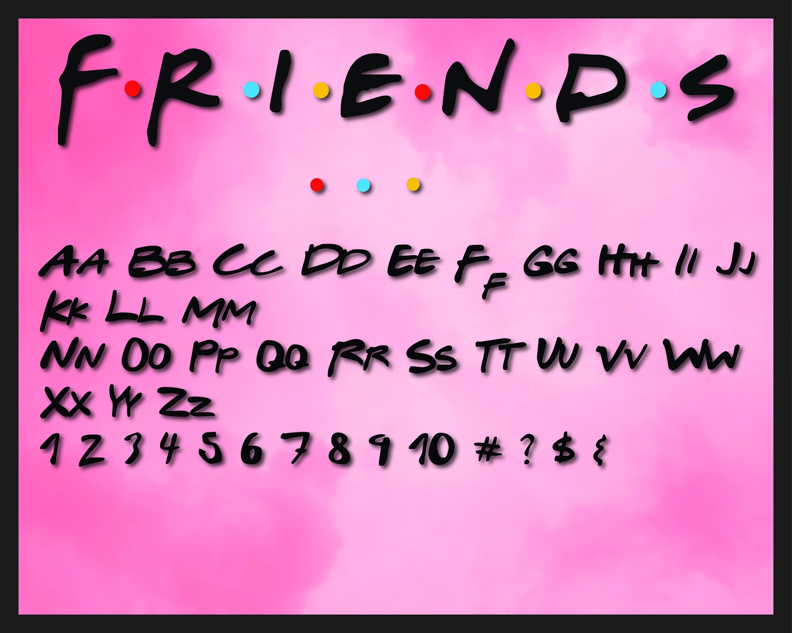 Monogram Svg Monogram Bundle Svg Monogram Font Svg Friends - Etsy