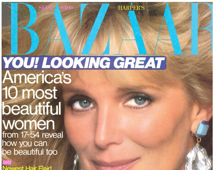 1985 Harper's Bazaar Vintage Fashion Magazine Linda Evans Molly ...