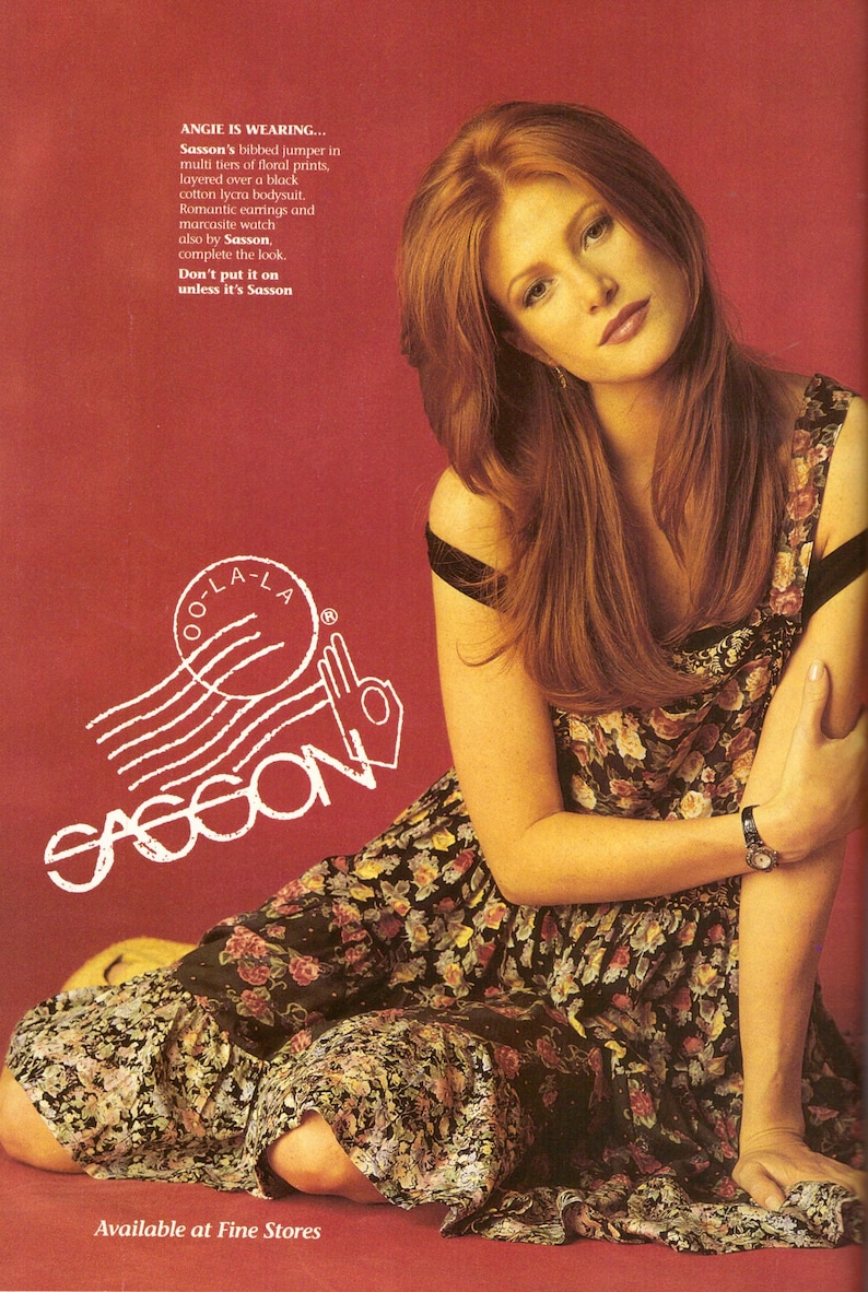 1995 Mademoiselle Vintage Fashion Magazine Claudia Schiffer Sarah ...