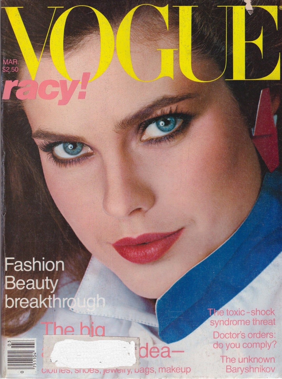 1981 Vogue Vintage Fashion Magazine Carol Alt Bill Blass Andie ...