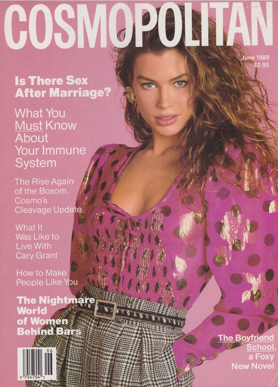 1989 Cosmopolitan June 35th Birthday Gift Carre Otis Bette Midler Randy ...