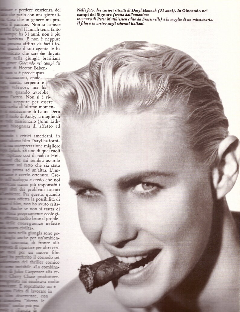 1992 Amica Vintage Fashion Magazine William Hurt Kenneth Branagh Daryl ...