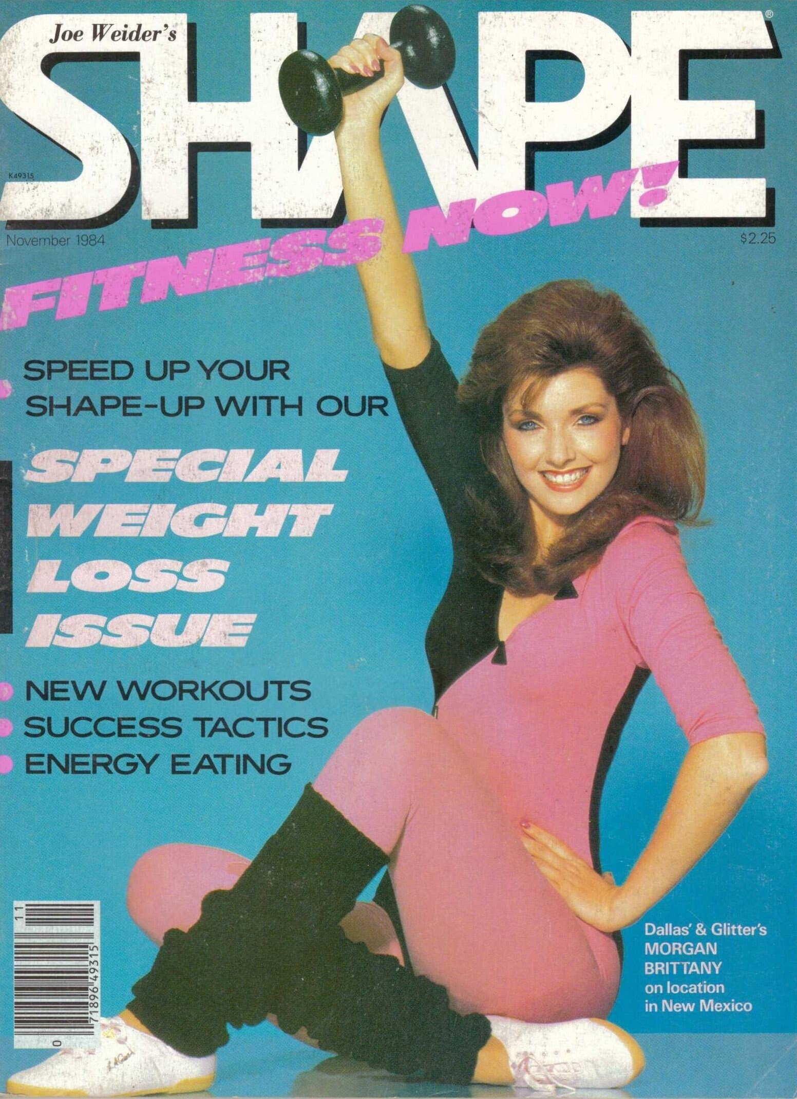 1984 Shape Magazine November Birthday Gift Morgan Brittany Dallas ...