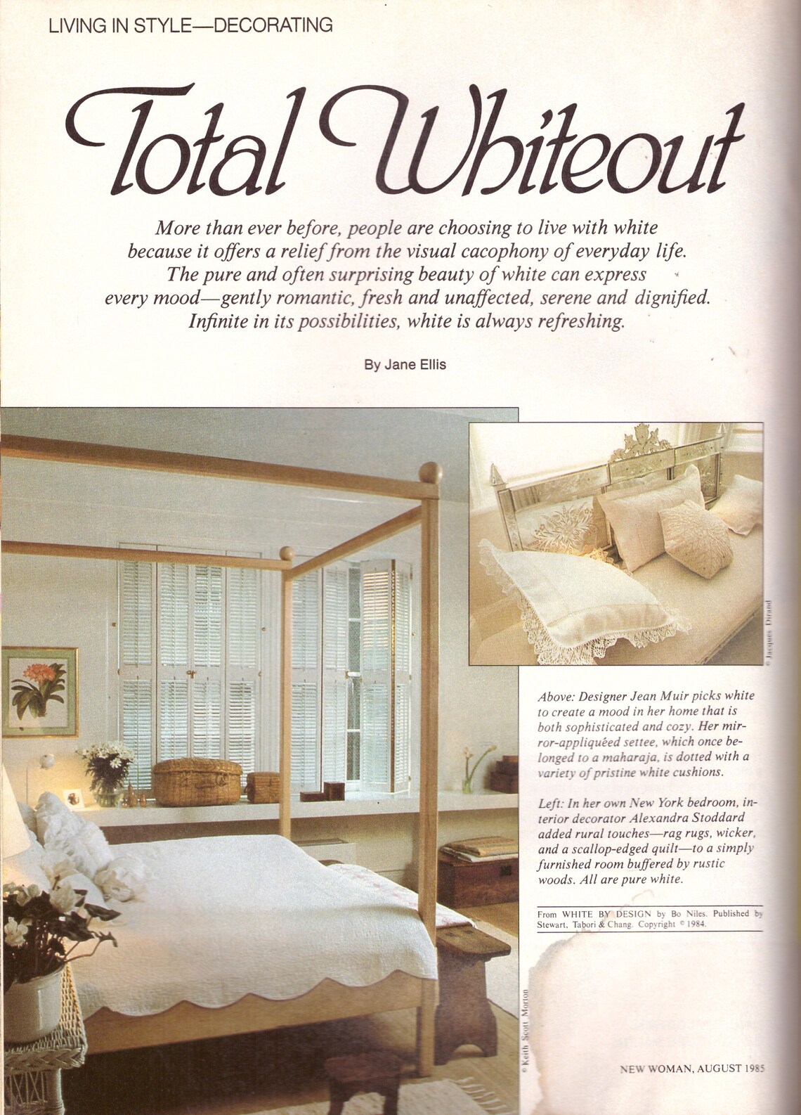 Rosemary Mcgrotha New Woman Magazine August 1985 Patrick Demarchelier ...