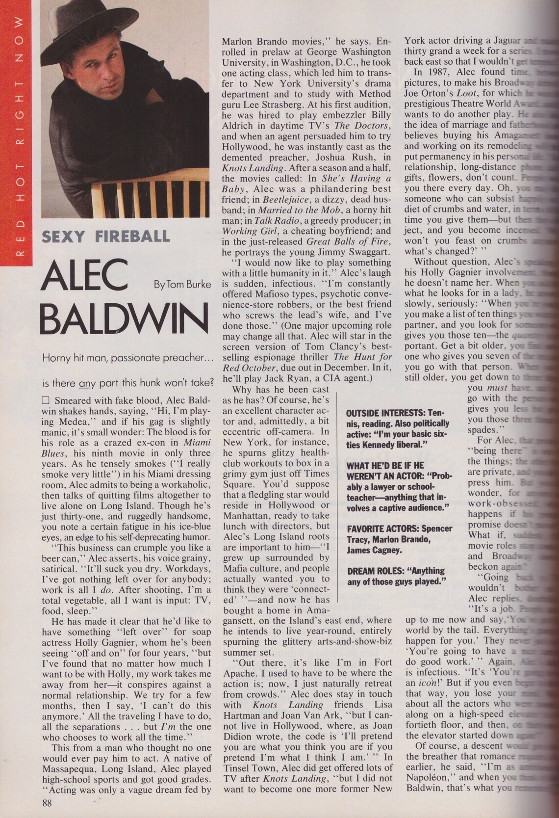 1989 Cosmopolitan Vintage Fashion Magazine Stephanie Seymour Alec ...