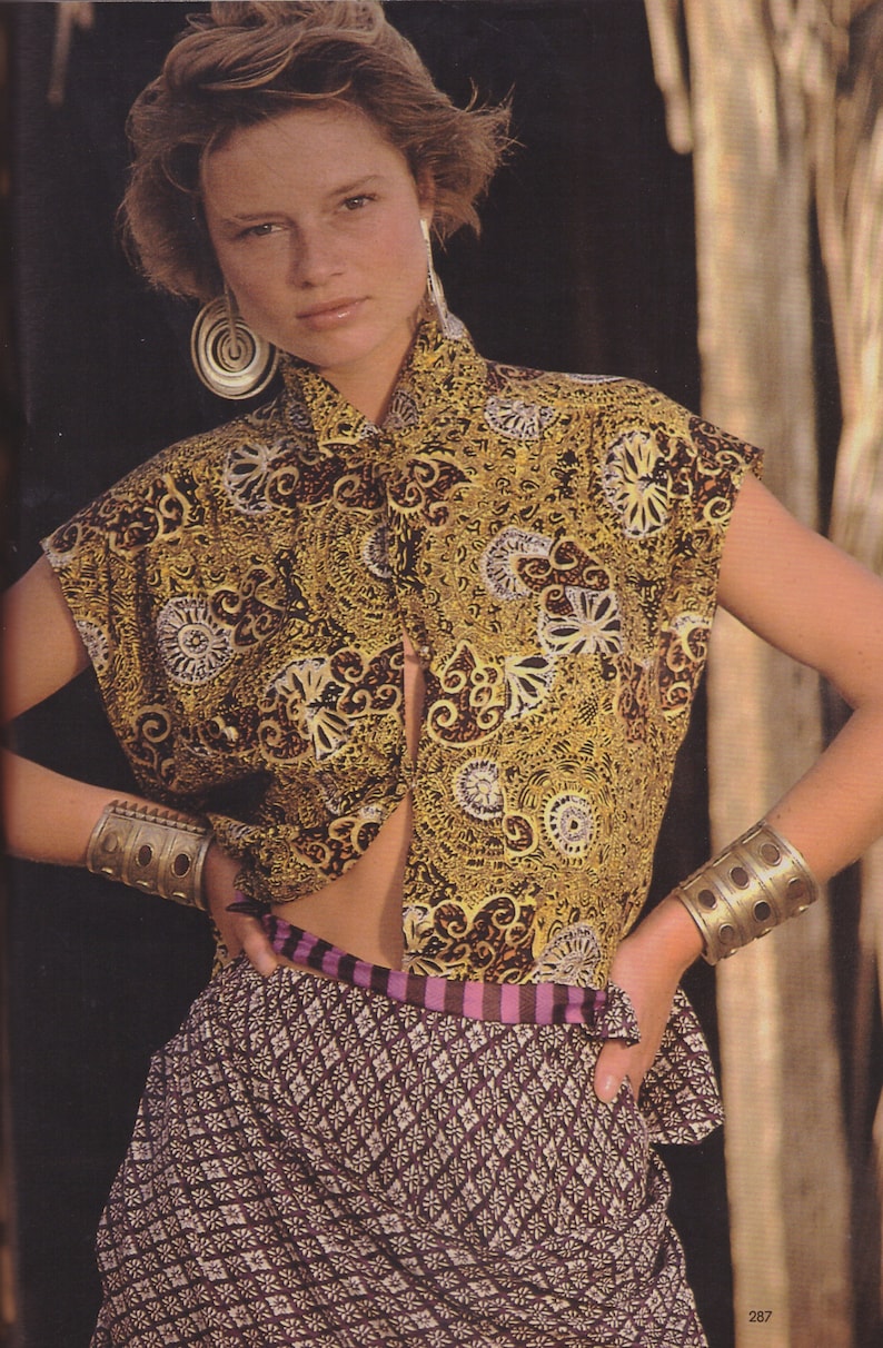 1986 Glamour Vintage Fashion Magazine Karen Alexander Gail O'neill ...