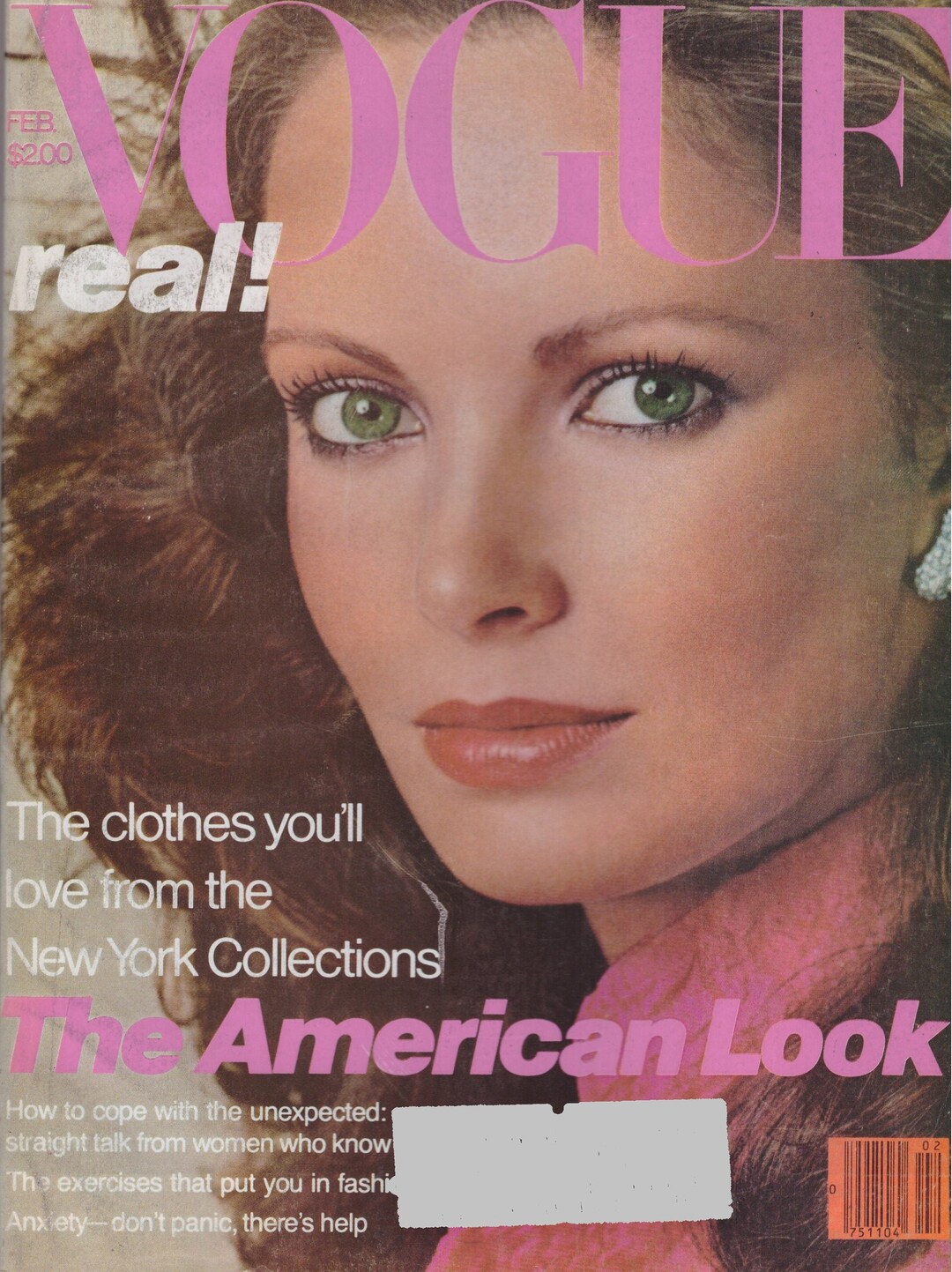 1979 Vogue Vintage Fashion Magazine Jaclyn Smith Gia Carangi Chris Von ...