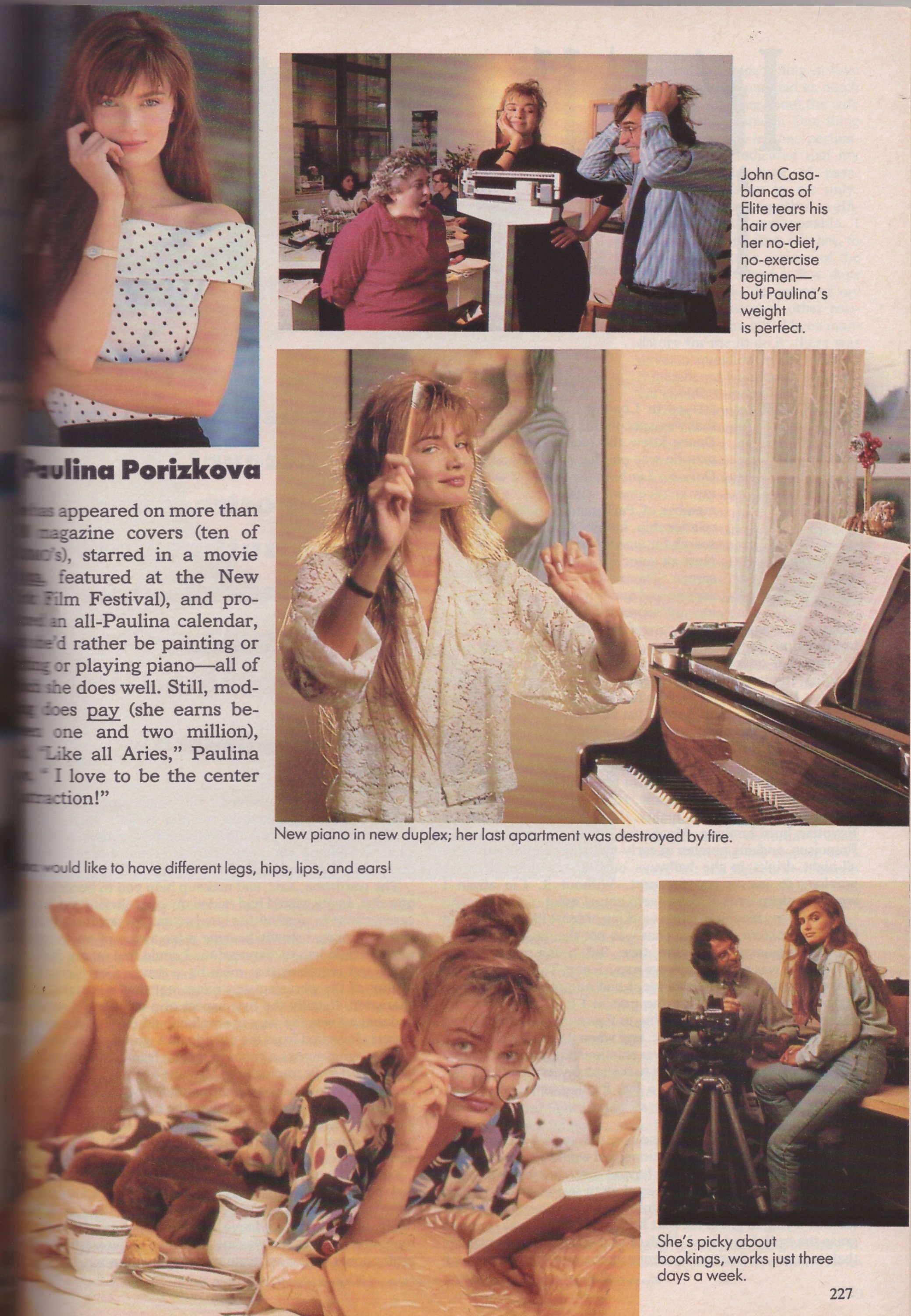 1987 Cosmopolitan Vintage Fashion Magazine Charlie Sheen Shirley ...