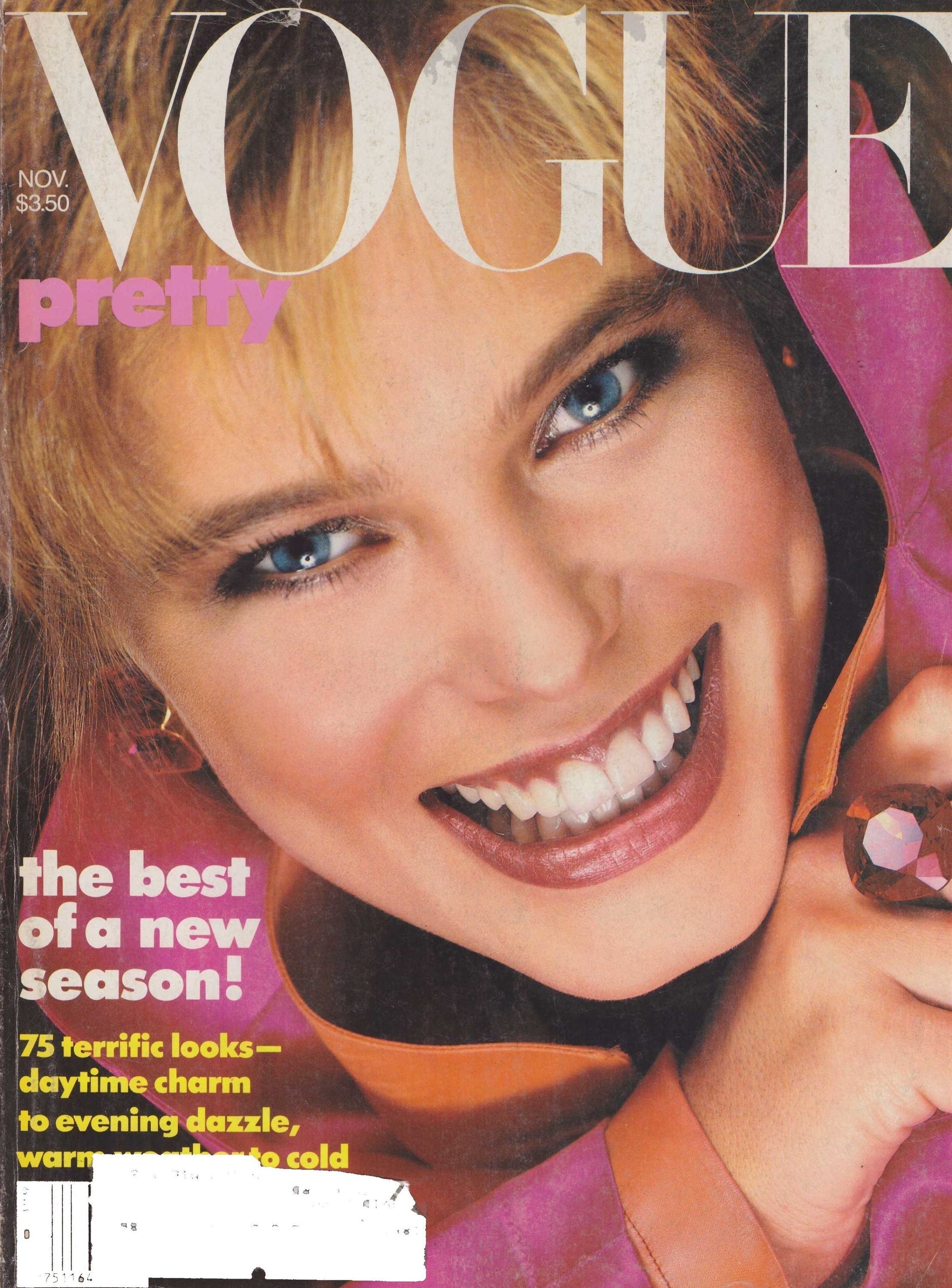 1985 Vogue Fashion Magazine Renee Simonsen Brooke Shields Paulina ...