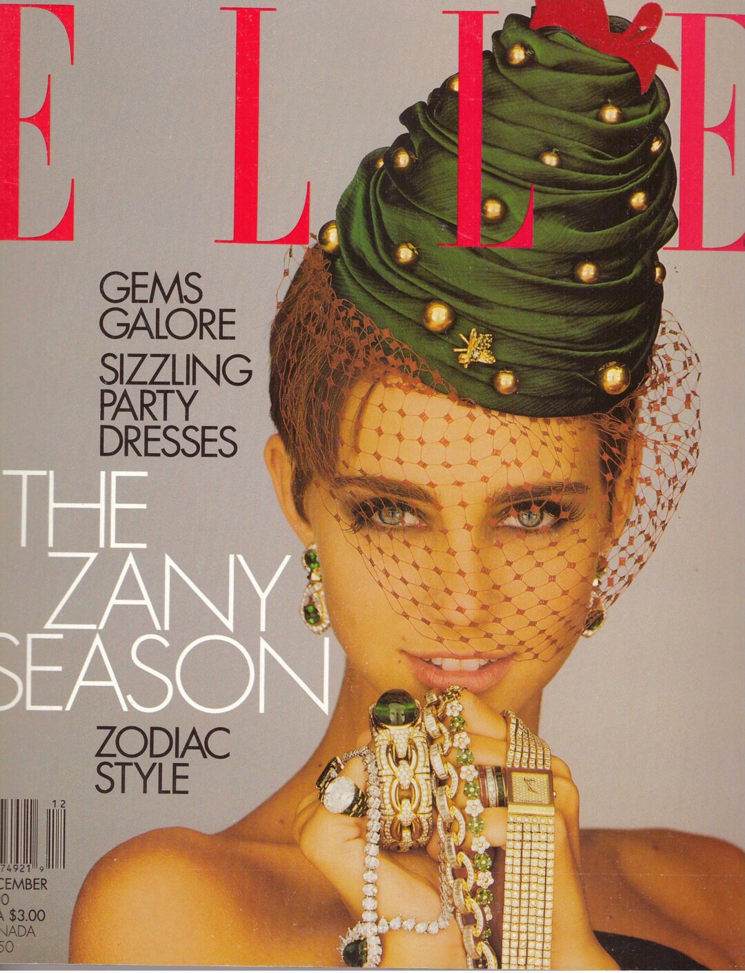 1990 Elle Vintage Magazine Roberta Chirko Elizabeth Perkins Rosie Perez ...