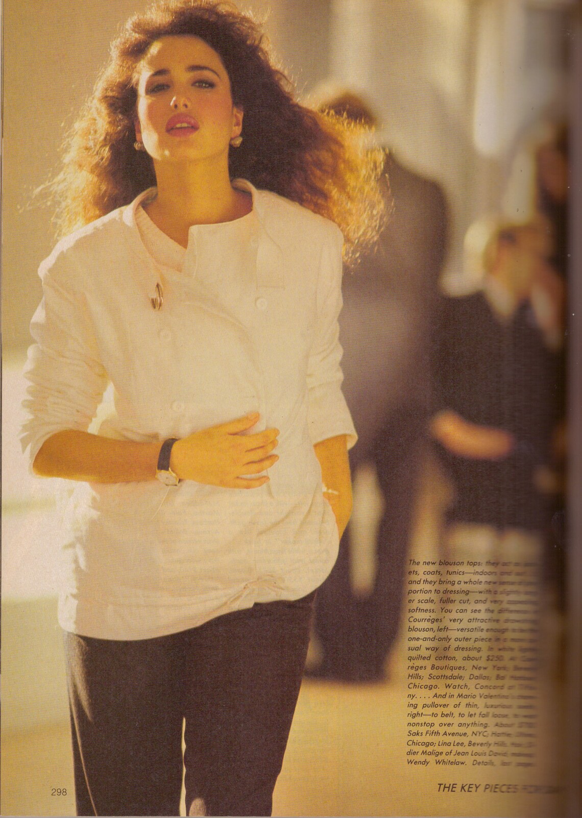 1981 Vogue Vintage Fashion Magazine Carol Alt Bill Blass Andie ...