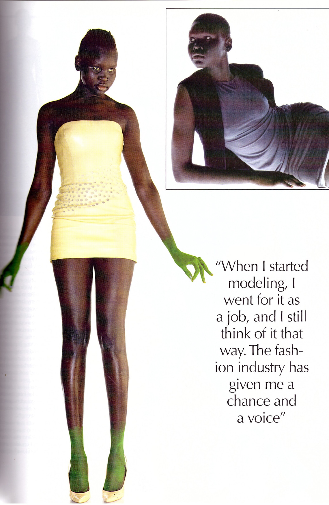 1998 Top Model Magazine 1998 Esther Canadas Alek Wek Dayle Ryan Haddon ...