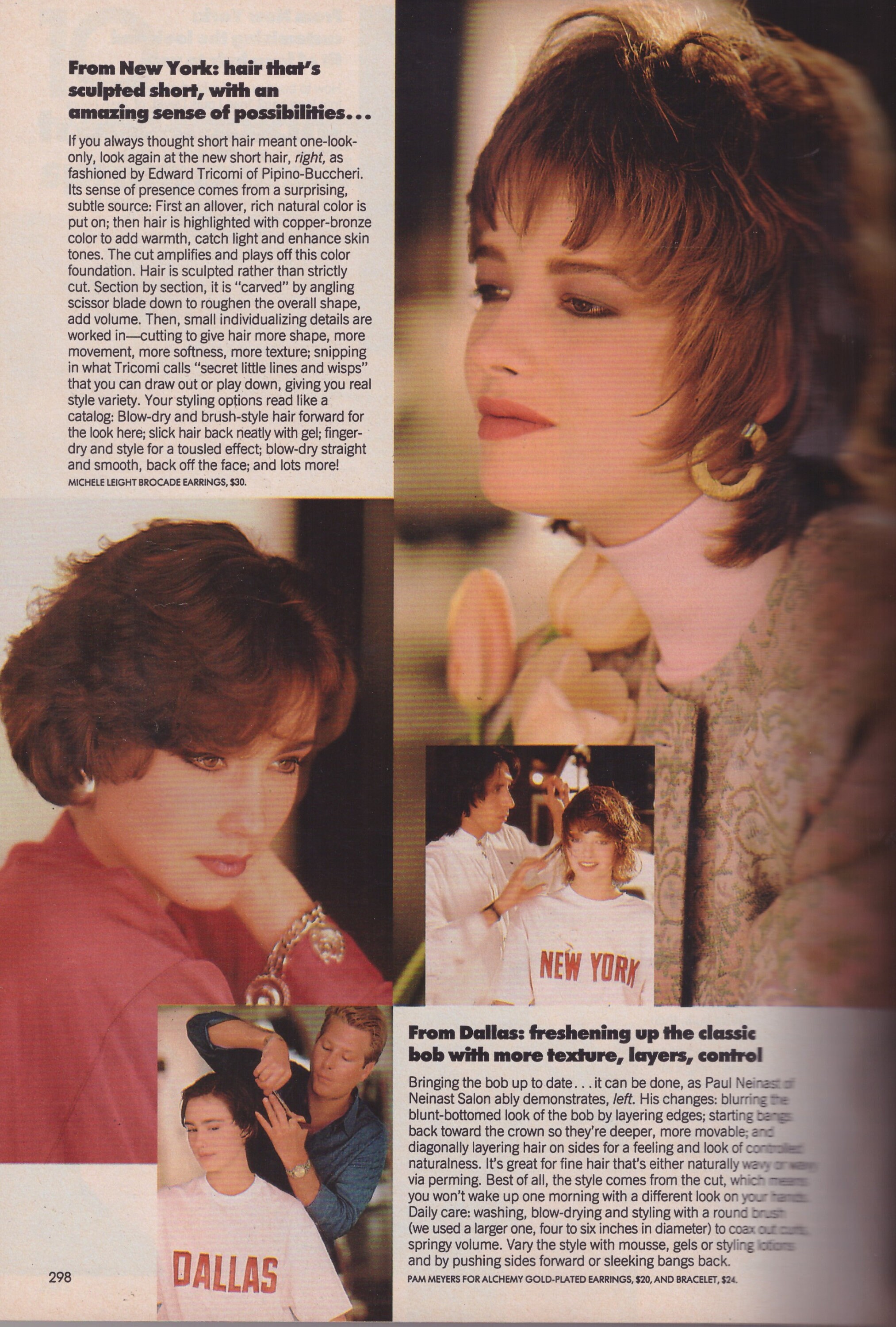 1986 Glamour Vintage Fashion Magazine Karen Alexander Gail O'neill ...